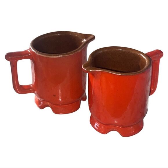 Frankoma | Dining | 297s Frankoma Pottery Burnt Red Orange 4oz Footed ...